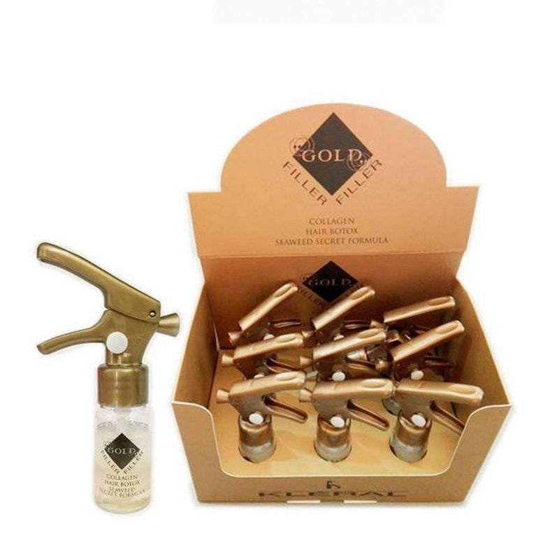 Kleral System - Semi di Lino - Caja de 9 Unds. Gold Filler Hair Botul